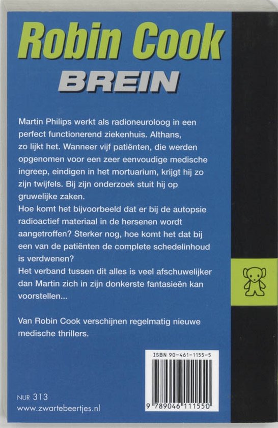 Brein, Robin Cook | 9789046111550 | Boeken | bol