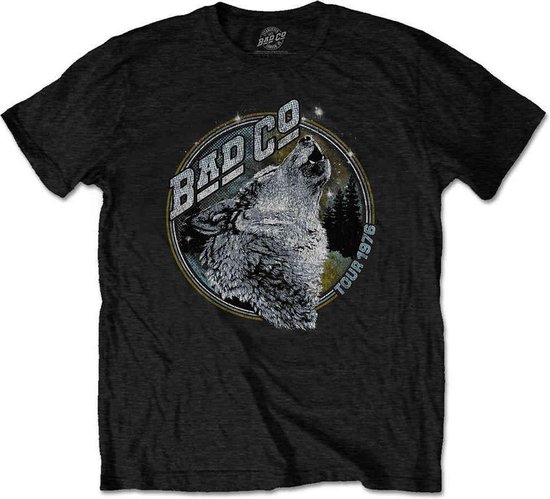 Bad Company - Wolf Heren T-shirt - S - Zwart | bol