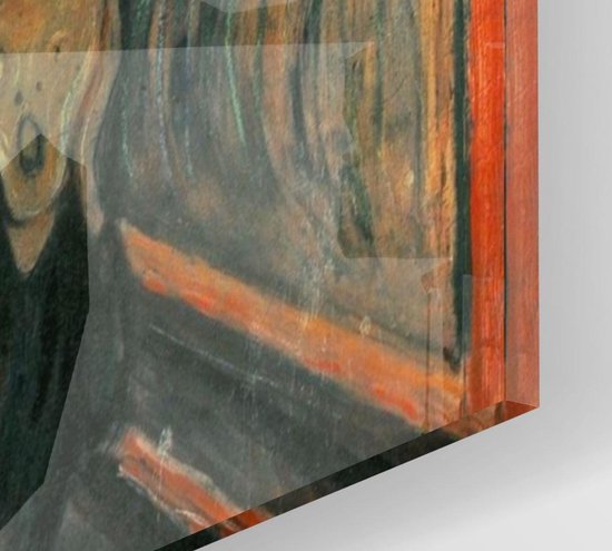 De Schreeuw, Edvard Munch - Foto op Plexiglas - 80 x 80 cm | bol.com
