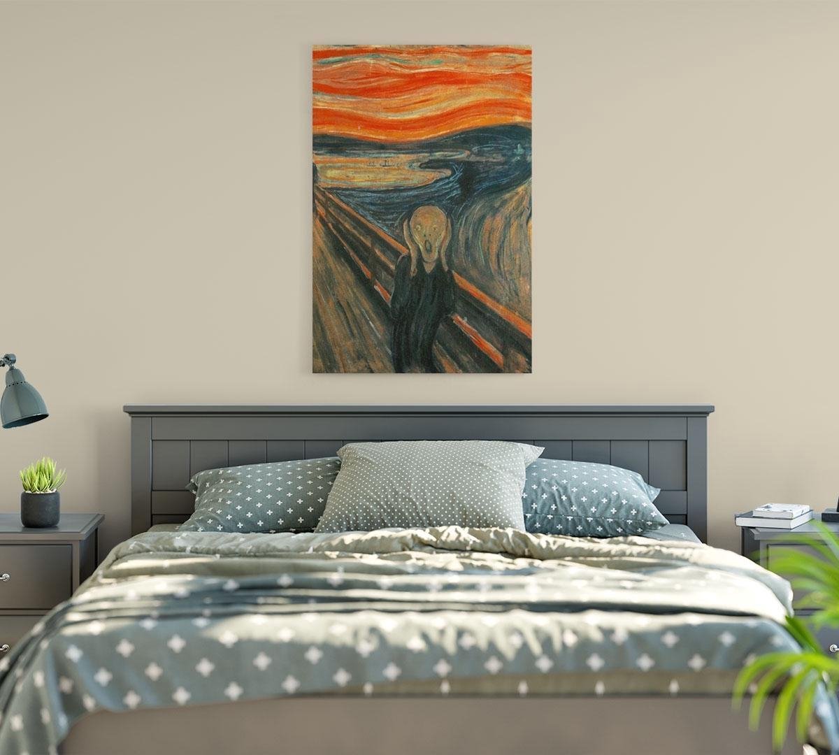 De Schreeuw, Edvard Munch - Foto op Canvas - 100 x 150 cm | bol.com