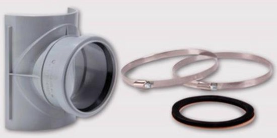 Airfit PVC zadelkoppelstuk set Ø110x90mm 1 koppelstuk1 afdichting 2 ...