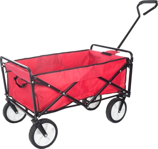 Bolderkar Rood opvouwbaar Handwagen Bolderwagen | bol