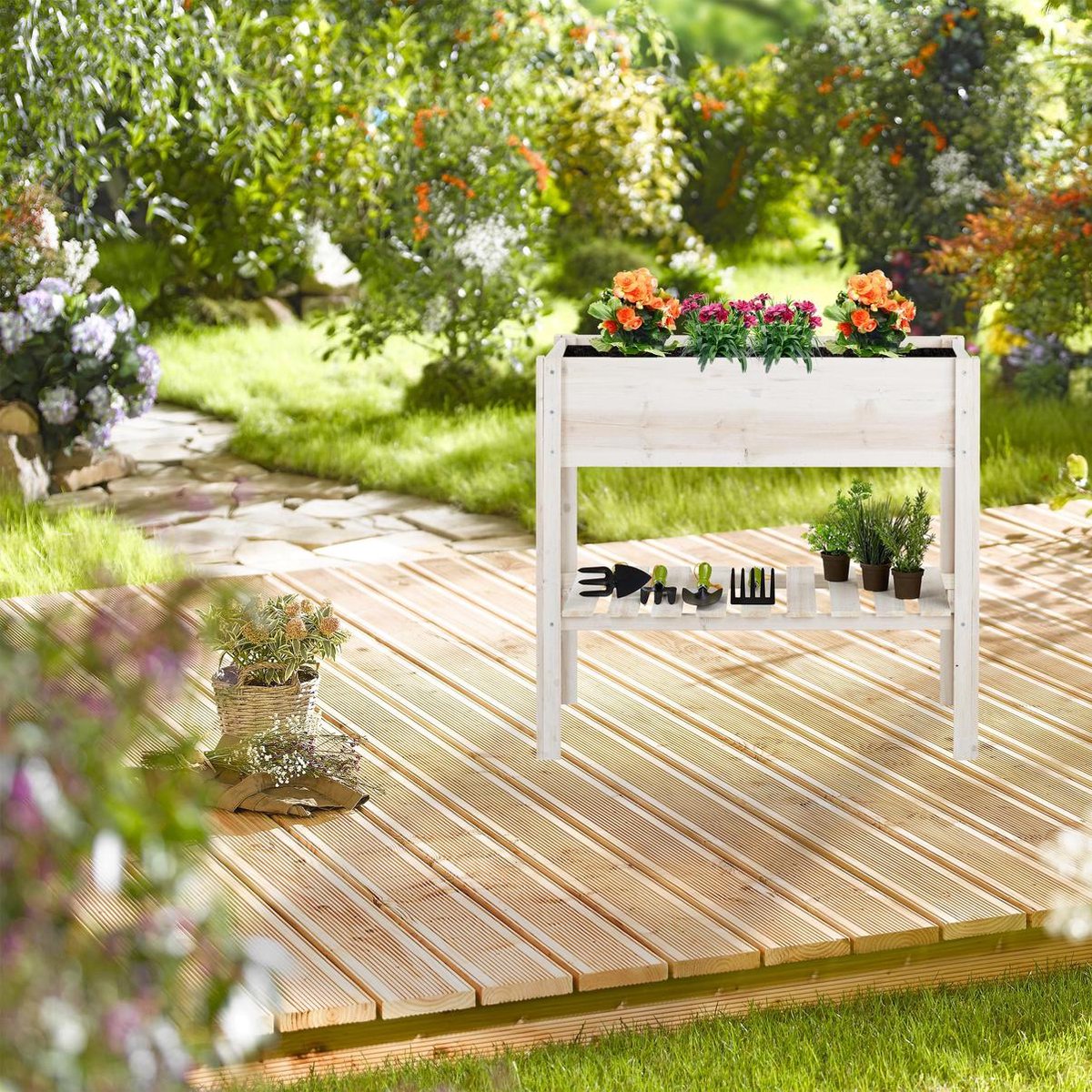 bol.com | relaxdays moestuinbak - hout - moestuintafel - kweekbak ...