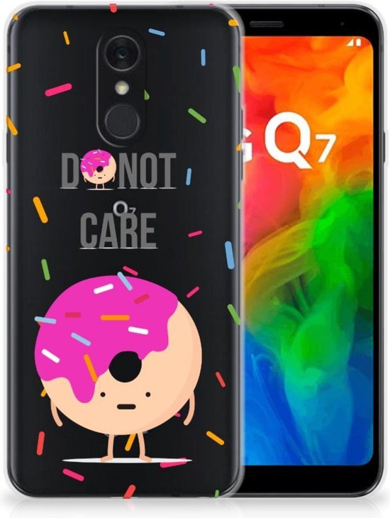 LG Q7 Siliconen Case Donut Roze | bol.com