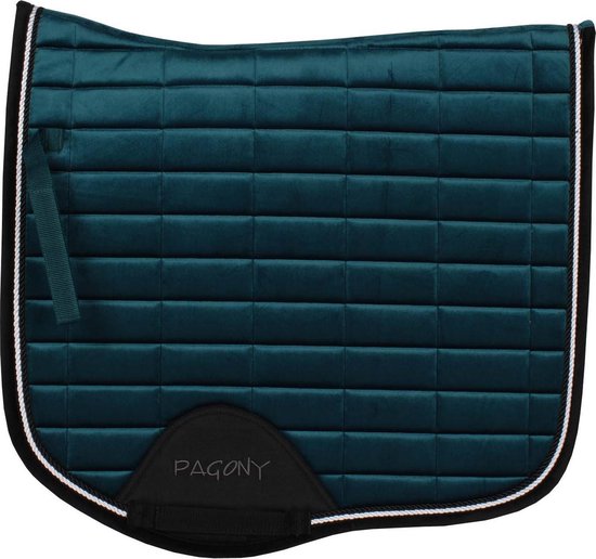 Pagony Work Velours Zadeldek - Maat: Cob - Petrol - Polyester | bol