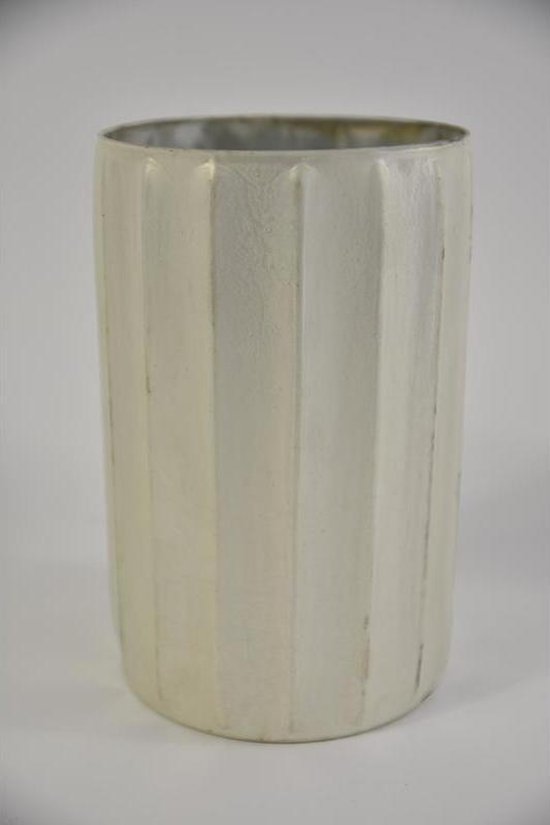 Sfeerlichten - Cilinderglas Zakia Old-white 13x13x20cm | bol.com