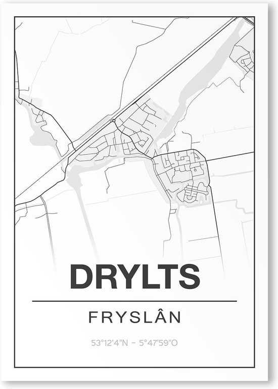 Poster/plattegrond DRYLTS - A4 | bol