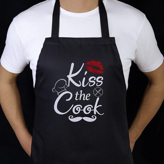 Kookschort met design - verstelbaar schort voor mannen/dames - Chef ...