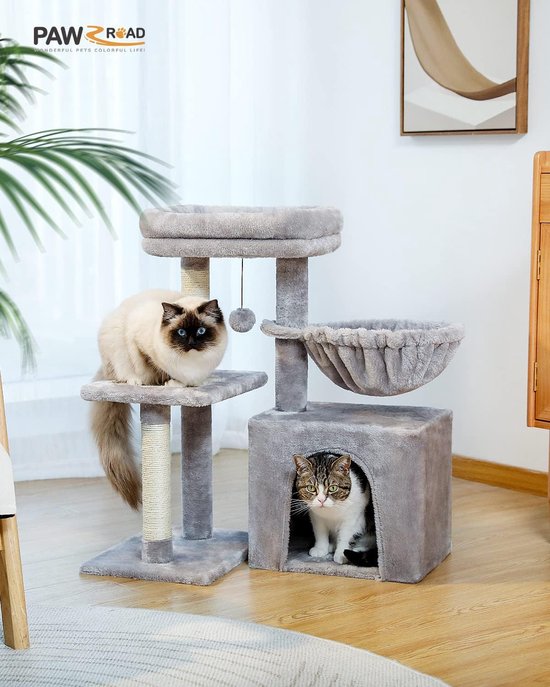 Road kleine kattenkrabpaal, 28,3 inch kattentoren, 2 soorten ...