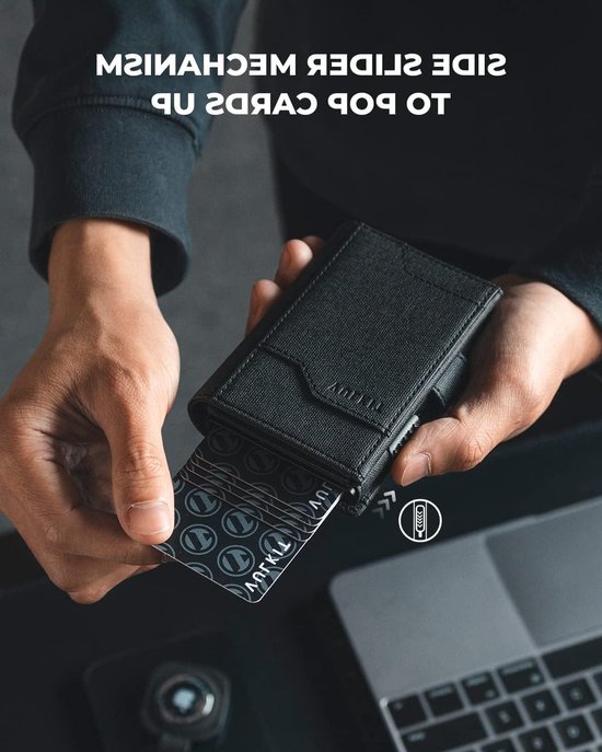 Airtag-portemonnee Heren RFID-blokkering Creditcardhouder ...