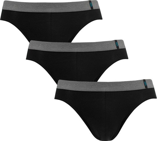 Schiesser 95/5 Rio 3P Heren Slip - Zwart - Maat M | bol