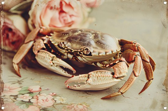Krab tuinposter - Dier tuinposter - Tuinposter Tafel - Buiten poster ...