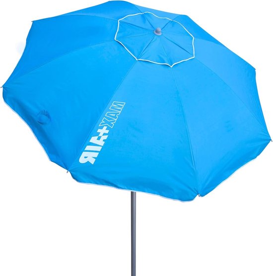 Strandscherm groot winddicht zeer robuust - kantelbare mast - inclusief ...