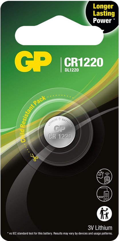 GP Batteries Lithium Cell CR1220 | bol