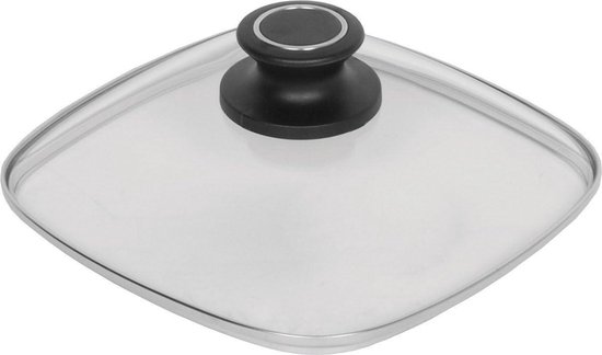 Glazen deksel 28 x 28 cm - keukenaccessoire | bol