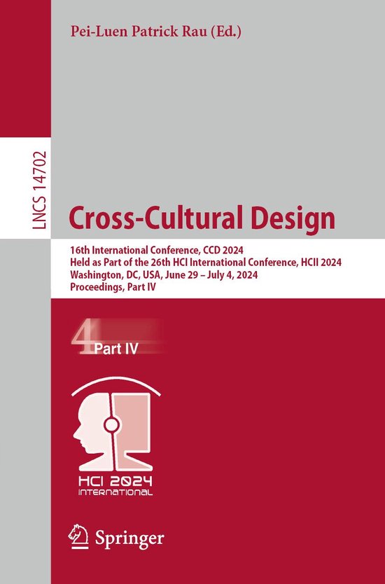 Lecture Notes in Computer Science 14702 - Cross-Cultural Design (ebook ...