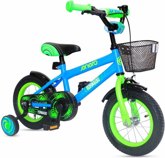 Kinderfiets 12 inch - blauw groen | bol