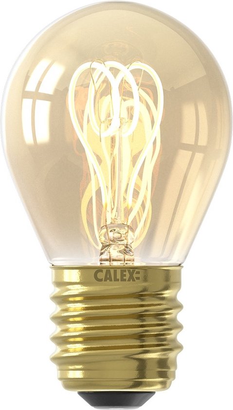 Calex LED kogellamp E27 2.5W 136lm 2100K Goud dimbaar P45 | bol