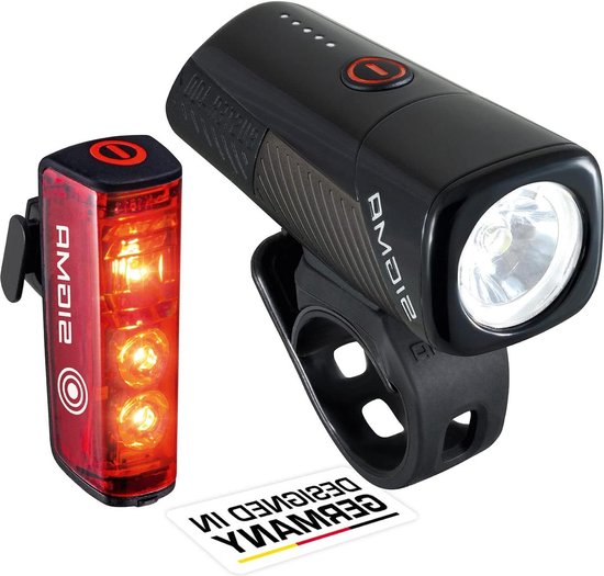 Oplaadbare Fietslichtset - Buster 400 FL en Blaze Flash - Voor- en ...