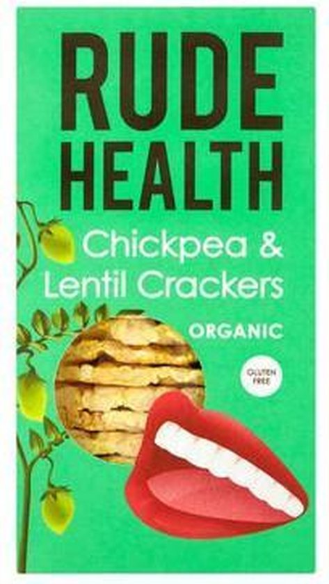 Rude Health Kikkererwt & linzen crackers 120 gram | bol