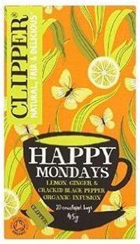 Clipper - Happy mondays thee - 20 zakjes | bol