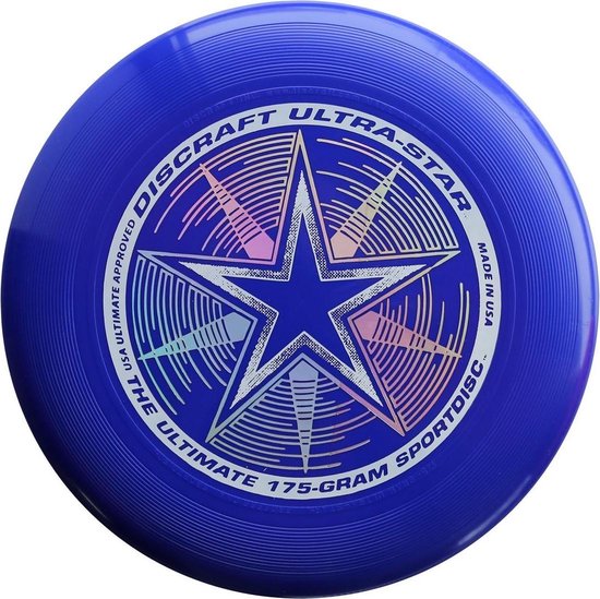 Discraft UltraStar - Frisbee - Donker Blauw - 175 gram | bol.com
