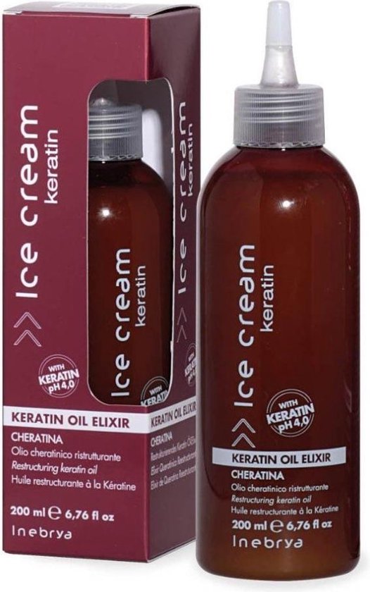 Inebrya - Ice Cream Keratin (Keratin Oil Elixir) 200 ml - 200ml | bol.com