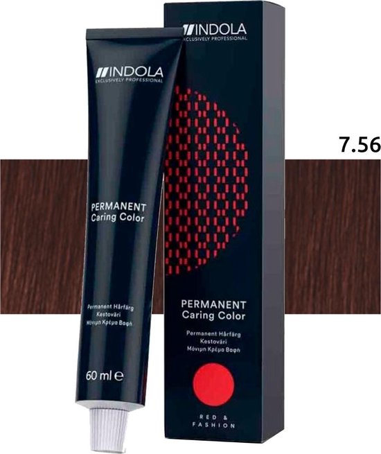 Indola - Indola Profession Permanent Caring Color 7.56 60ml | bol.com