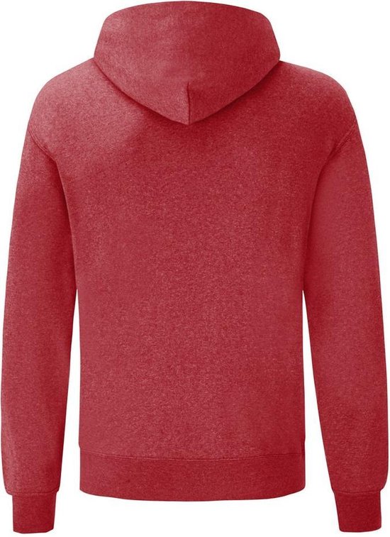 Fruit Of The Loom Heren Sweatshirt Met Capuchon / Hoodie (Heather Rood ...