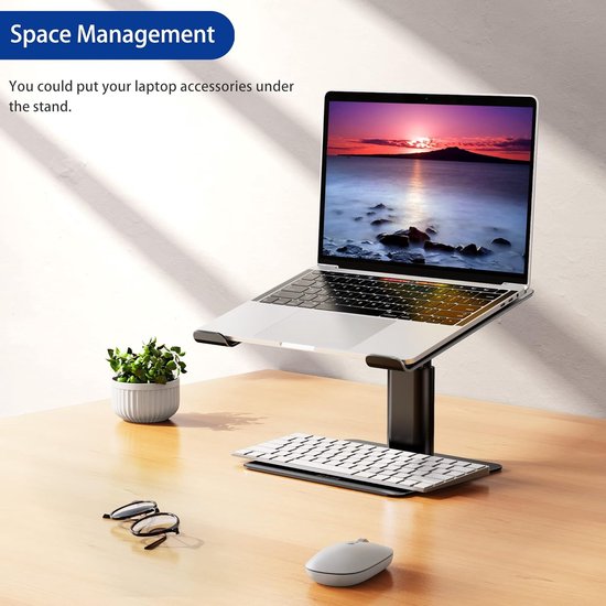 LSX3S Aluminium laptopstandaard, ergonomische verstelbare ...