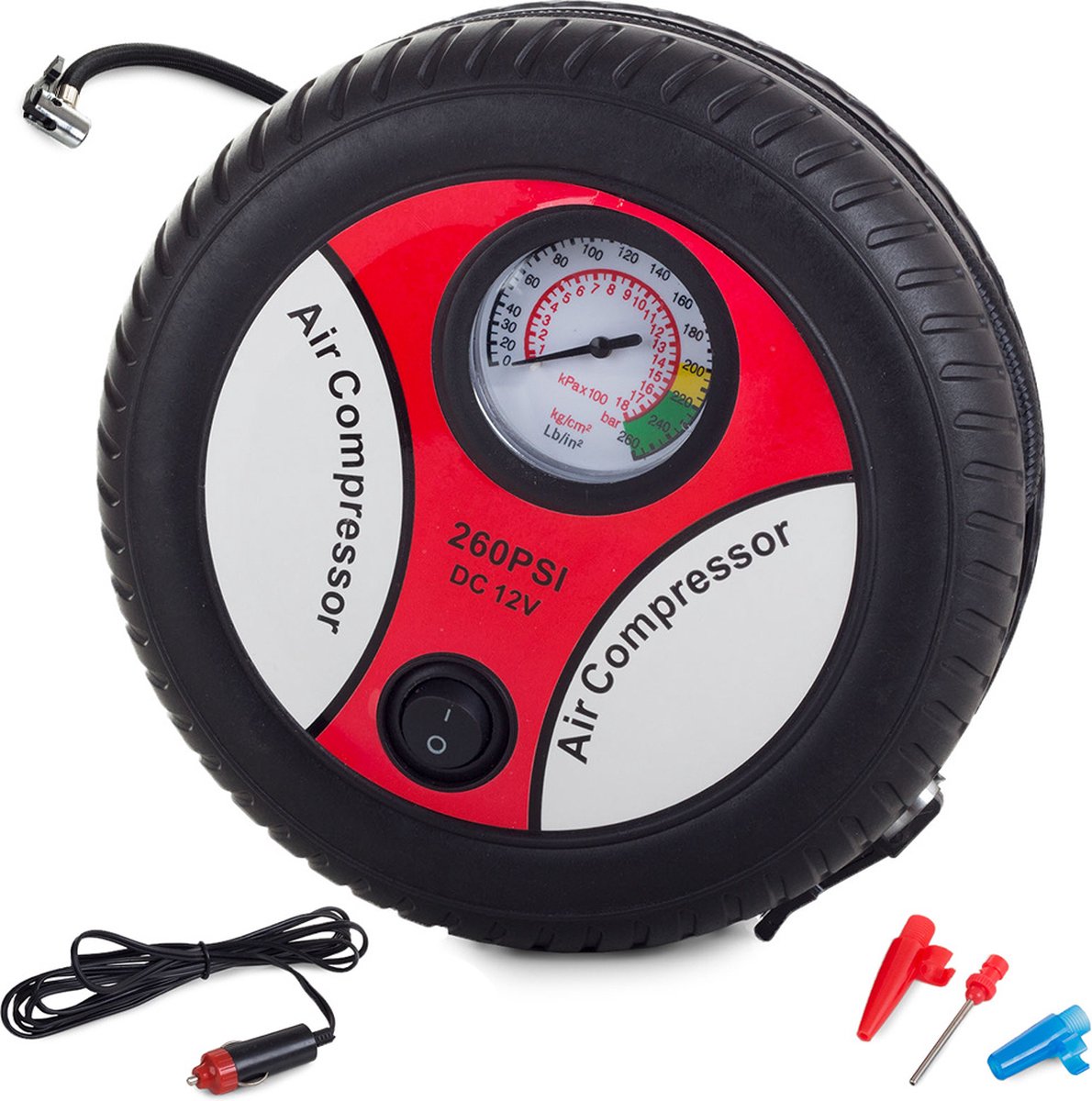 T.R. Goods - Mini Compressor / 12V Bandenpomp - Mini Autobanden Pomp ...