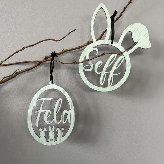 Houten paashanger met naam – Paasei | bol