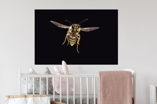 Muurstickers - Sticker Folie - Wesp - Insecten - Portret - 90x60 cm ...