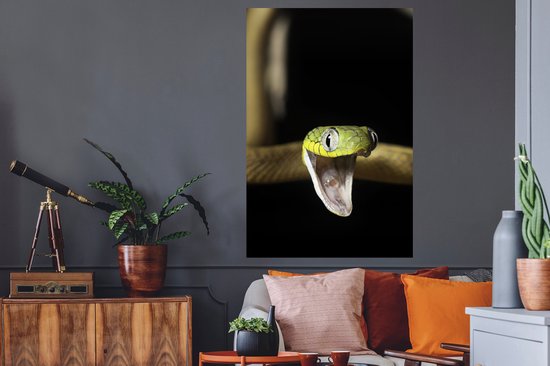 Muurstickers - Sticker Folie - Slang - Dier - Zwart - 80x120 cm ...