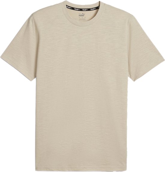 Puma vertical graphic t-shirt in de kleur ecru. | bol