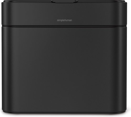Simplehuman - Compost Emmer 4 liter - Roestvast Staal - Zwart | bol