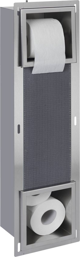 Saqu Essential Inbouw WC Rolhouder - met Reserverolhouder - RVS ...