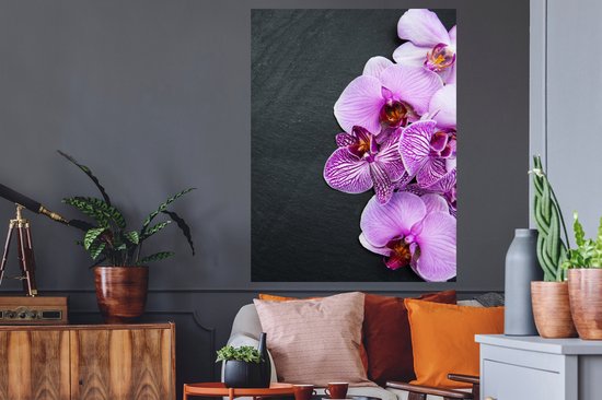 Muurstickers - Sticker Folie - Orchidee - Bloemen - Roze - Flora - 90x120 cm -... | bol