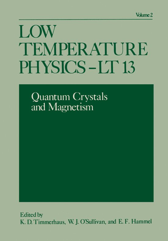 Low Temperature Physics-LT 13 | 9781461345220 | K. D. Timmerhaus ...
