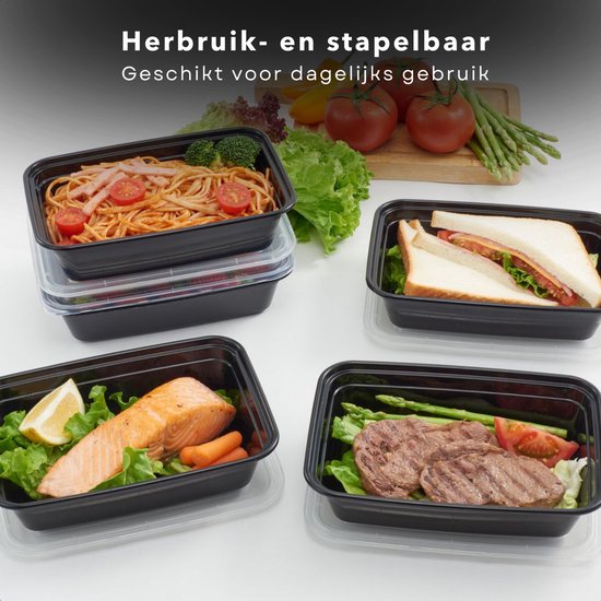 Vershoudbakjes Herbruikbaar - Meal Prep Bakjes - Diepvriesbakjes ...