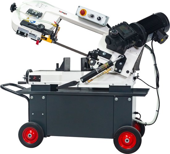 Mobiele metaalbandzaag 0-45° zaagcapaciteit rond 178 mm 0,75 kW 230V 3 zaagsnelheden... | bol