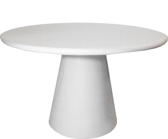 Eettafel Bora rond wit - witte tafel hout 150cm - Scandinavisch design ...