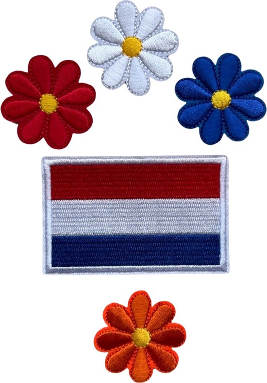 Nederland Oranje Boven Strijk Embleem Patch Set 5 stuks 8 cm / 5.1 cm ...