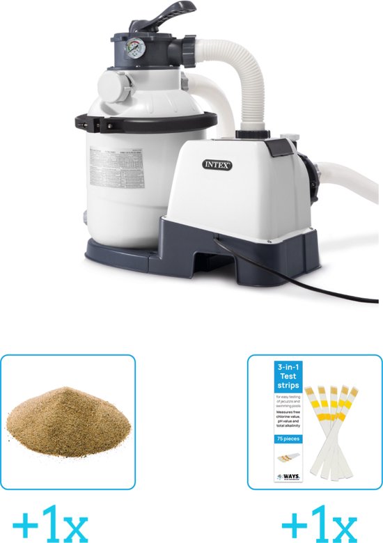 Intex 26644GS Zandfilterpomp - SX1500 - 4000 liter per uur inclusief ...