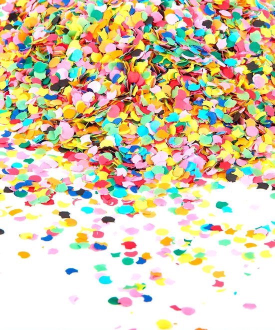 11 x 100 Gram Confetti gekleurd, Carnaval, Themafeest. | bol.com