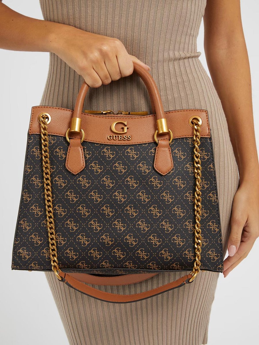 Guess Hand- en schoudertas Brown STUK | bol