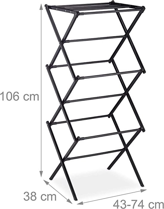 Droogrek voor binnen, wasrek / collapsible laundry rack - opvouwbaar | bol