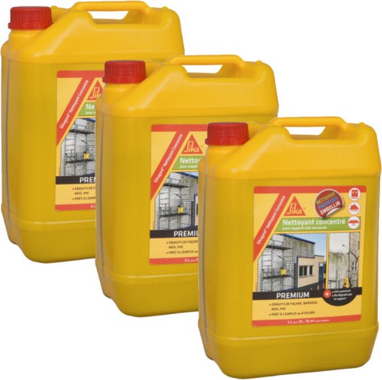 Set van 3 SIKA Sikagard Cleaner-Degreaser Concentraten - 5L | bol.com