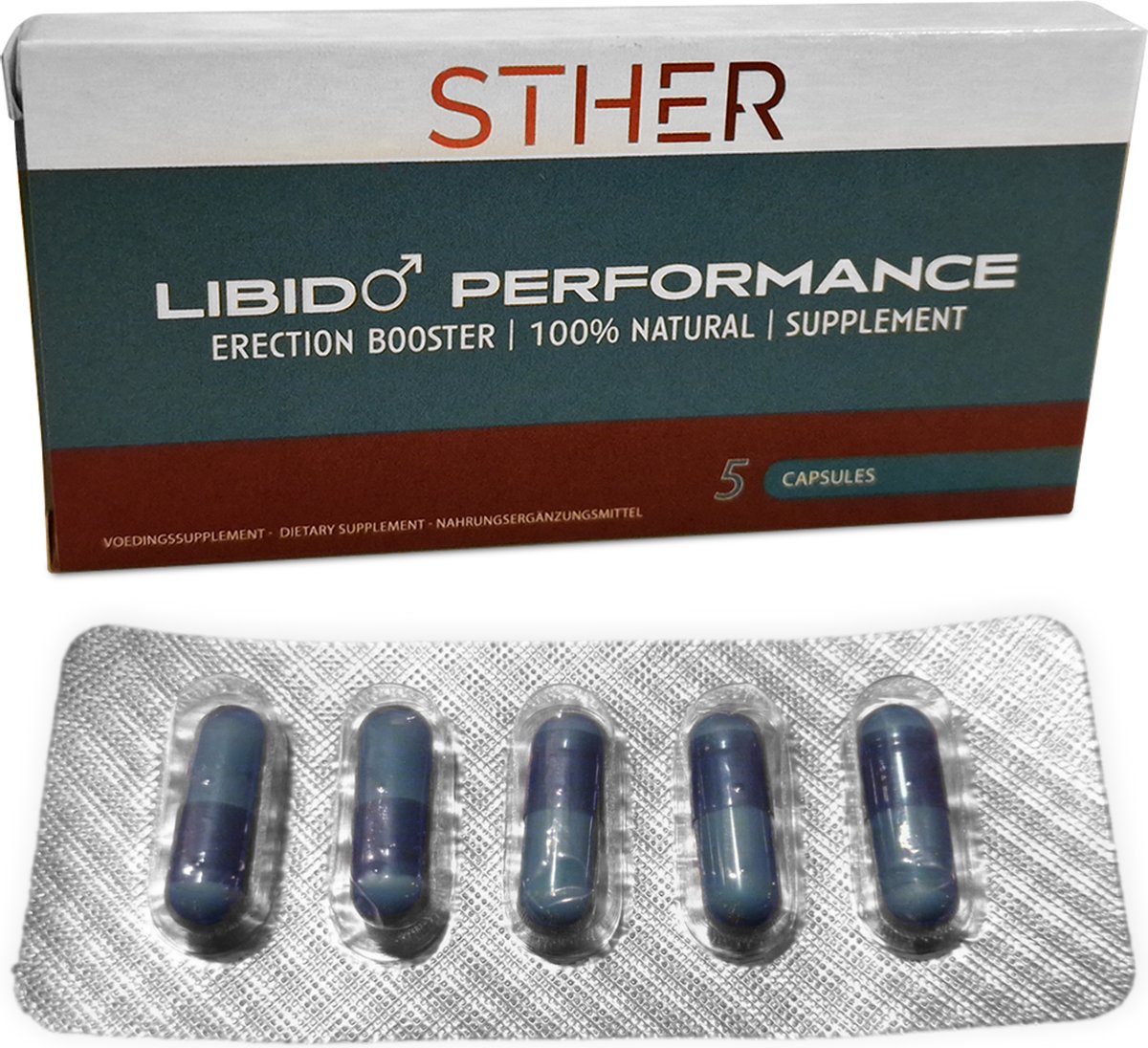 Sther Libido Performance Erectiepillen Voor Mannen - 100 % Natuurlijk - Ashwagandha -... | bol.com