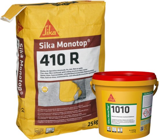 SIKA Mortel en Reparatie Pakket - SikaMonoTop 1010 3,2kg - SikaMonotop ...
